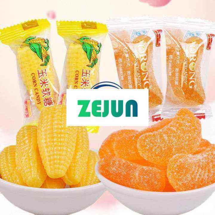 ZEJUN 【จัดส่งที่รวดเร็วจากสต็อก】ลูกอมข้าวโพดรสส้ม 100g กัมมี่ | Lazada ...