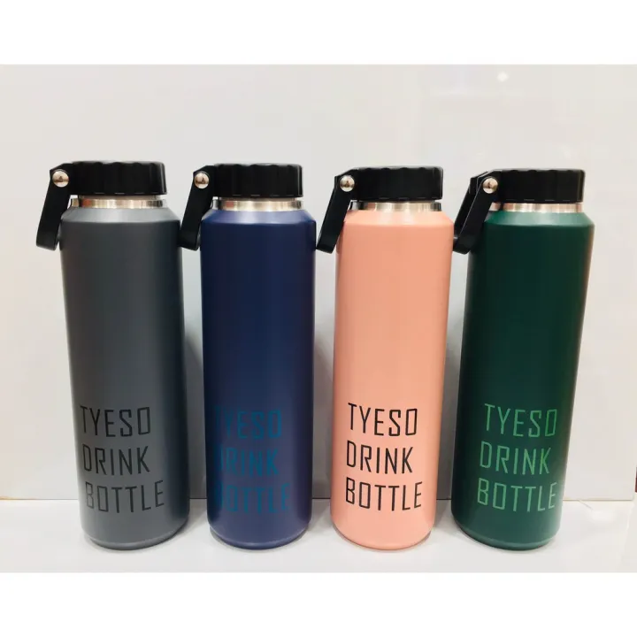 🔥 โปร TYESOS เเก้วกระติก710ML กระติกเก็บอุณหภูมิร้อน-เย็น สแตนเลส304 มีหูหิ้ว กระบอกน้ำ กระติก ...