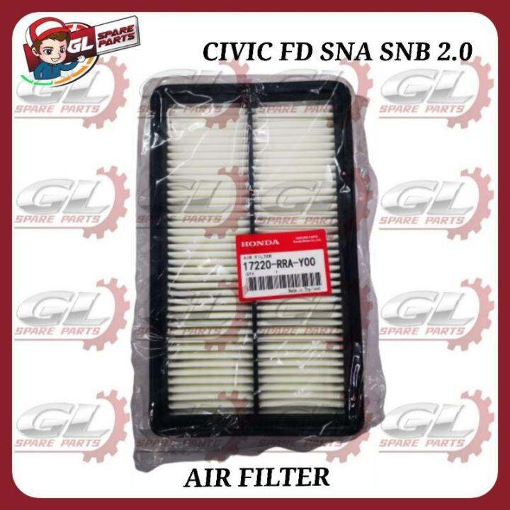 HONDA CIVIC FD SNA 2.0 SNB 2.0 AIR FILTER (17220-RRA-Y00) | Lazada