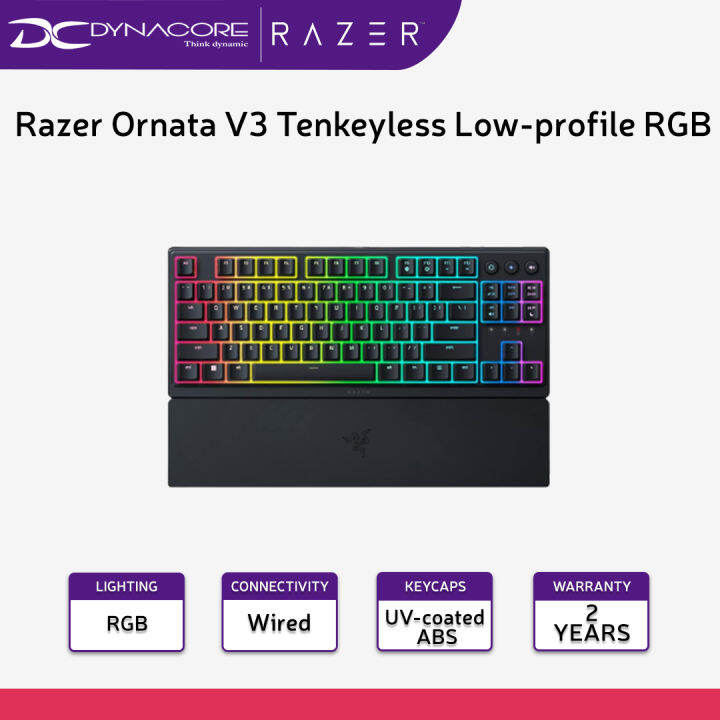 Razer Ornata V3 Tenkeyless Low-profile RGB Tenkeyless Mecha-membrane ...