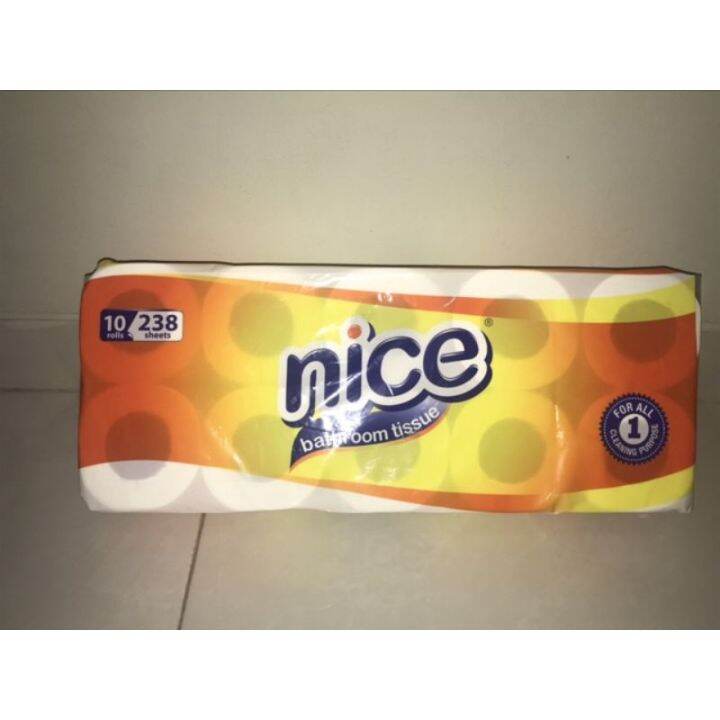Tissue Nice Toilet 10 Roll 230s sheets non embosed 10 Rol | Lazada ...