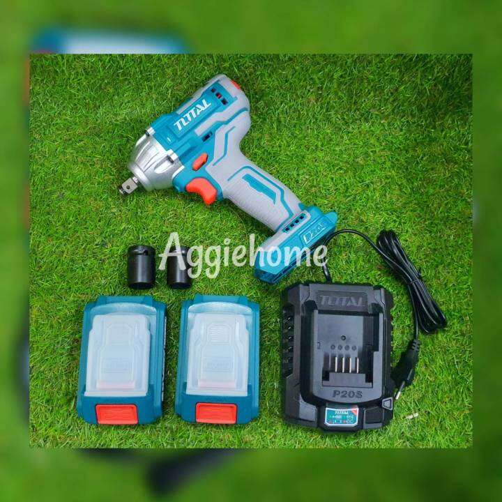 TOTAL สว่านบล็อกกระแทก 20V. รุ่น TIWLI2038 มอเตอร์ Brushless บล็อก ...