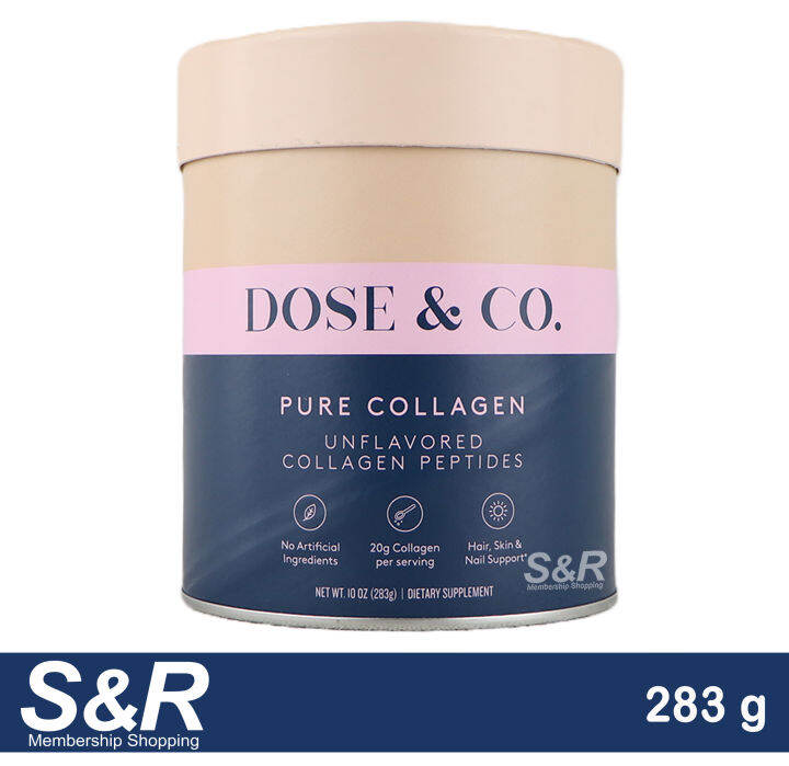 Dose & Co. Pure Collagen Peptides Unflavored Powdered Dietary Supplement 283g | Lazada PH