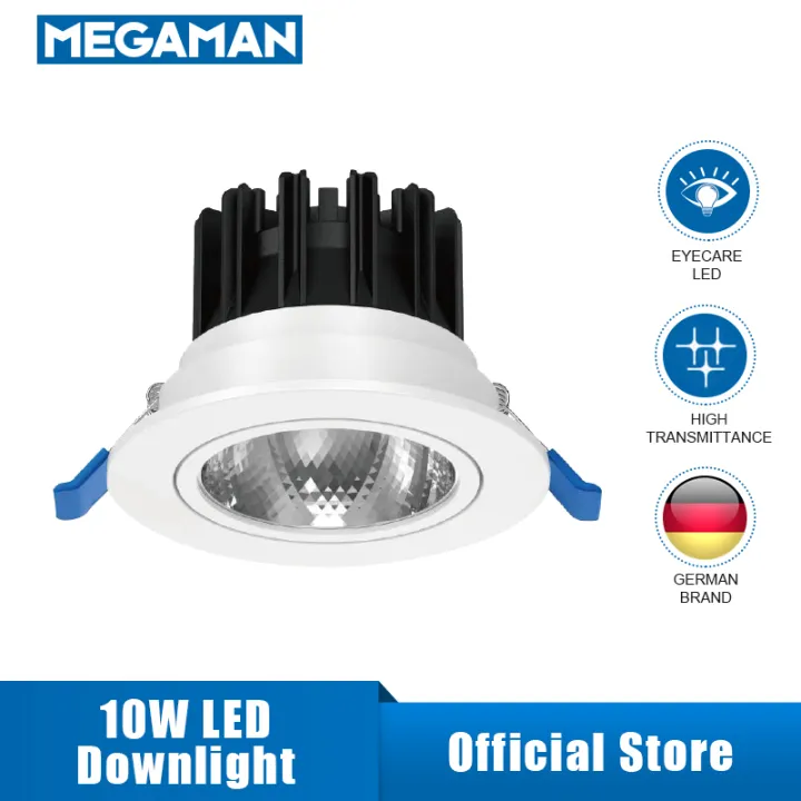 Megaman LED DIRECTIONAL DOWNLIGHT 10W COOLWHITE 4000K WITH CLEAR LENS ...
