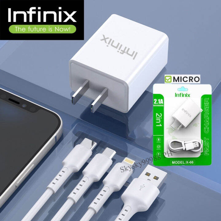 Infinix Chargers 20W Fast Charger And Micro Usb Data Cable Android Vooc ...