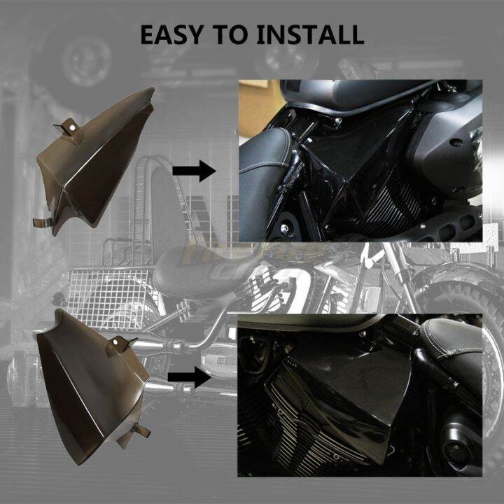 Motorcycle Smoke Heat Shield Mid-Frame Air Deflector Trim For Yamaha ...