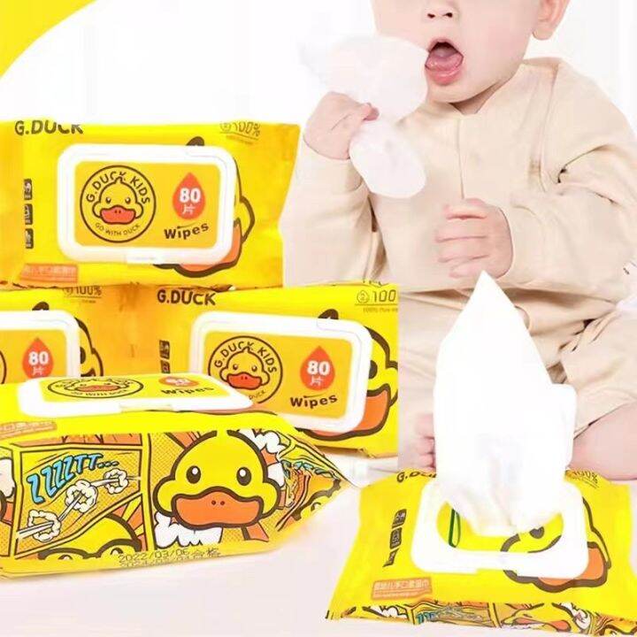 G DUCK KIDS Baby Wipes 80 pcs per pack | Lazada PH