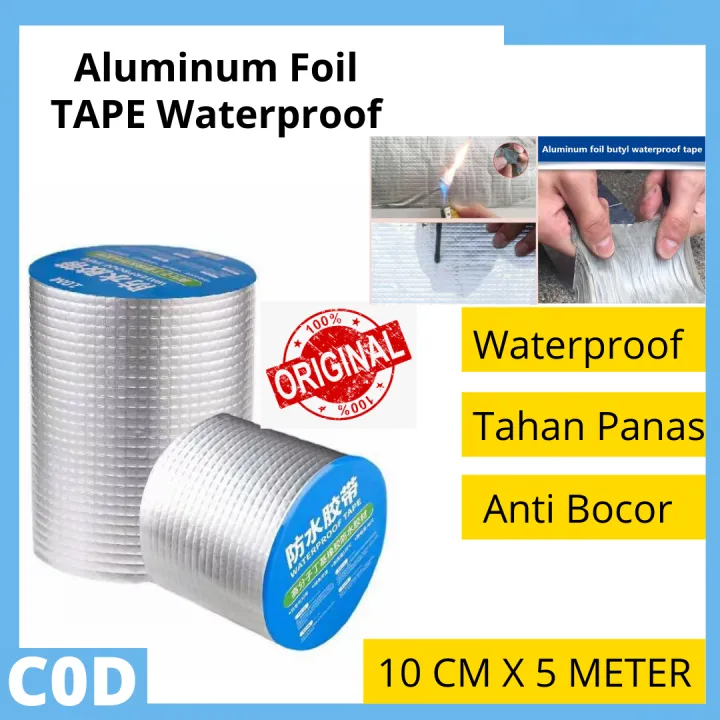 TERLARIS / COD - Lakban Khusus Anti Bocor Alumunium Foil Tape ...