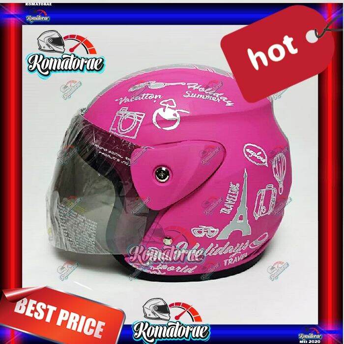 8.8 Helm Evo Traveling Half Face Nouvo SNI Dewasa Motif - bukan KYT INK ...