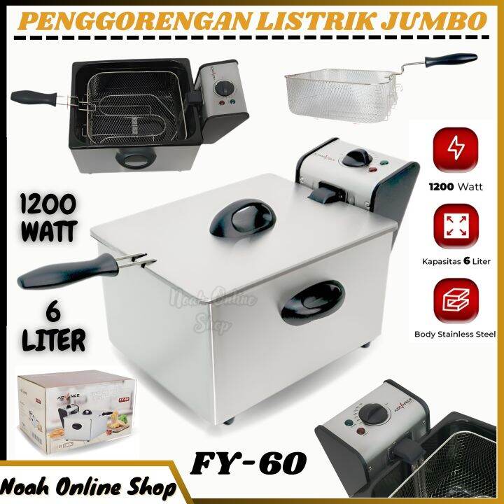 Penggorengan Listrik Multifungsi Ukuran Jumbo Body Stainless Anti Karat ...