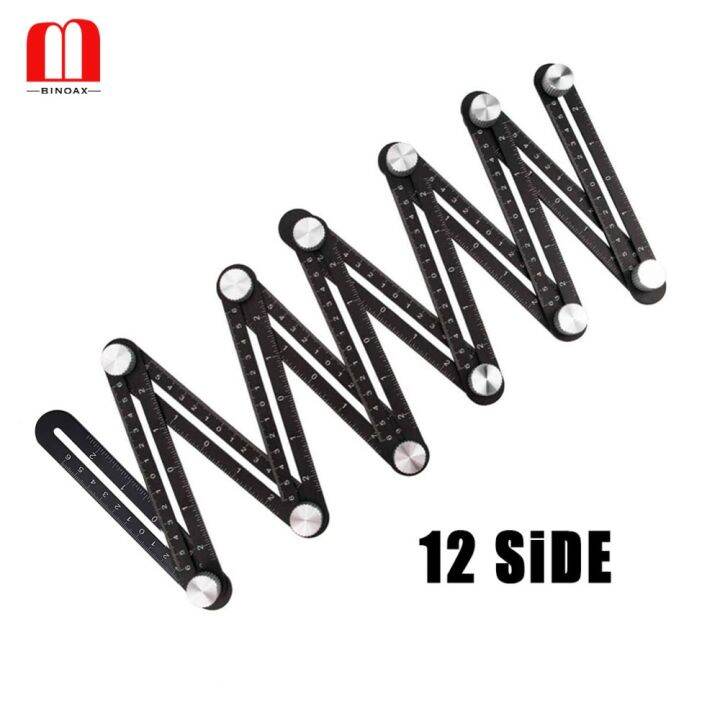 【jewelry aesthetics】 Aluminum Alloy Twelve Sided Ruler Measuring ...