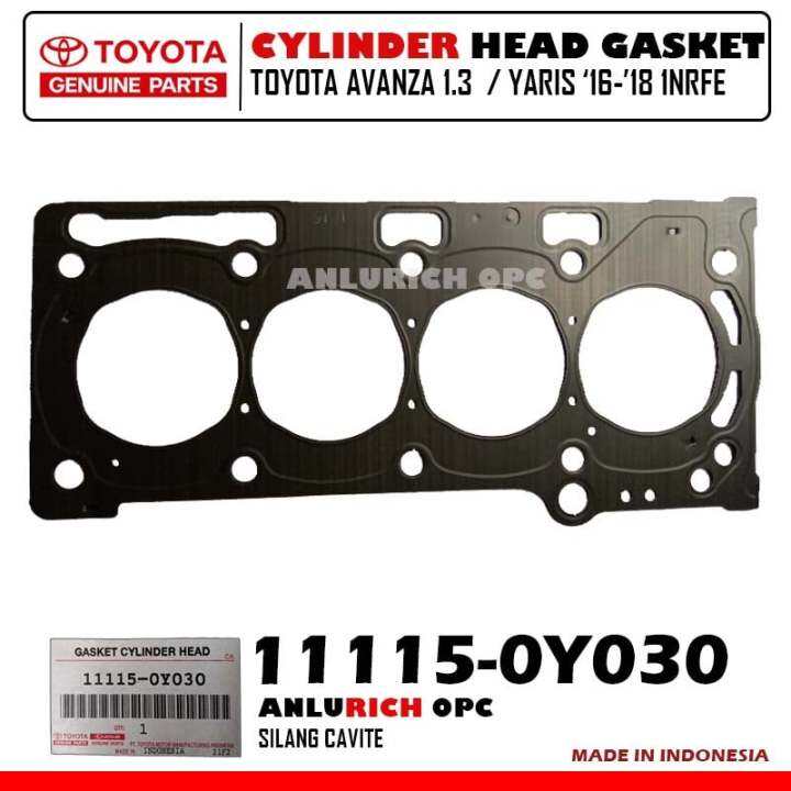 TOYOTA GENUINE PARTS CYLINDER HEAD GASKET for TOYOTA AVANZA 1.3 / YARIS 2016-2018 1NRFE PN ...