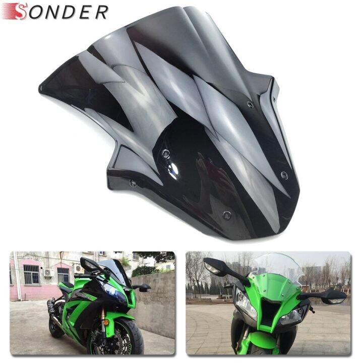 Screen For Kawasaki Ninja ZX-10R ZX10R ZX 10R 2011 2012 2013 2014 2015 Windscreen Windshield ...