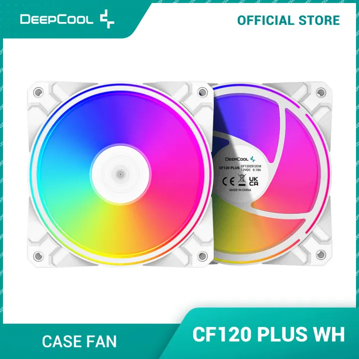 DeepCool CF120 PLUS WH(3 IN 1)FAN （New and old packaging will be ...