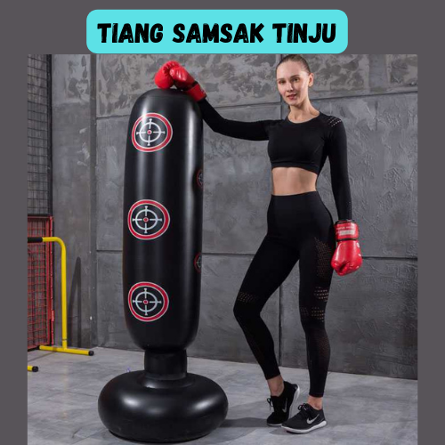 BEST SELLER VKTECH Vertical Punching Bag Tiang Samsak Tinju Inflatable ...