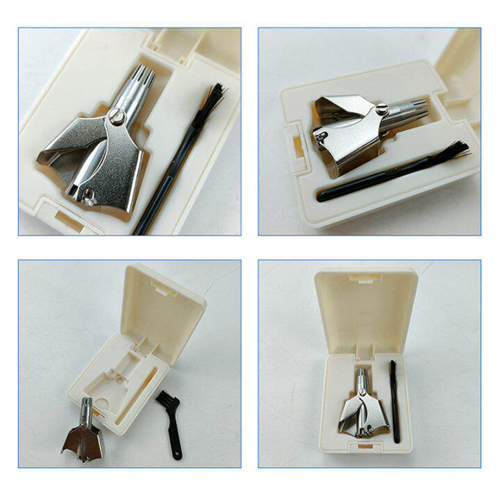 Suixing💕 Stainless Steel Manual Nose Hair Trimmer Scissors Professional ...