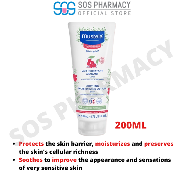 Mustela Soothing Moisturizing Lotion with Organically Farmed Schisandra ...