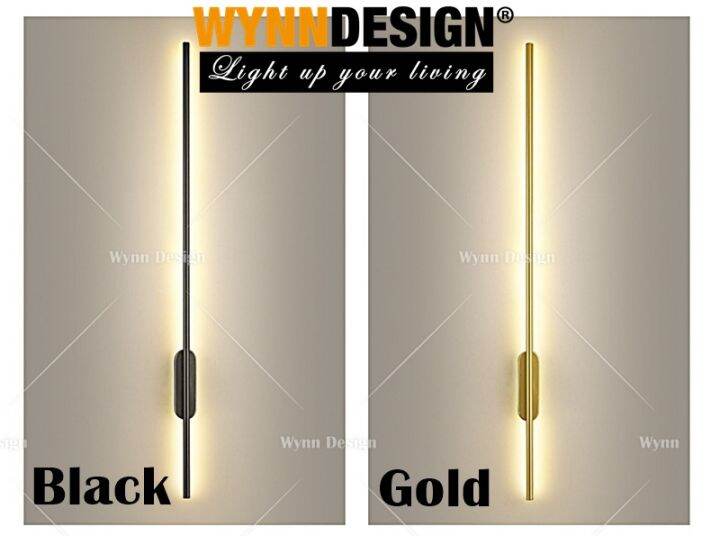 Wynn Design Led Linear Wall Lamp Stick Wall Light Lampu Dinding ...