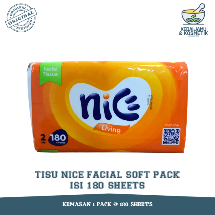 TISU NICE FACIAL SOFT PACK ISI 180 SHEETS | Lazada Indonesia