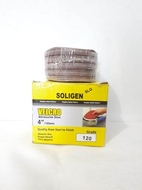 1 Kotak Amplas Tempel Amplas Bulat Velcro Grit 120 Amplas Tempel Bulat ...
