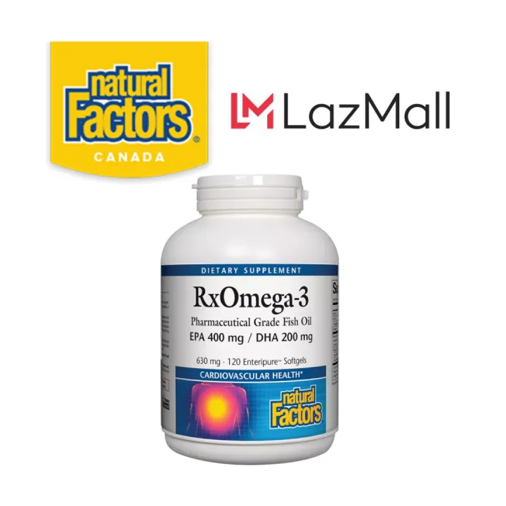 Natural Factors RxOmega-3, 400/200mg EPA/DHA, 120 Softgels | Lazada PH