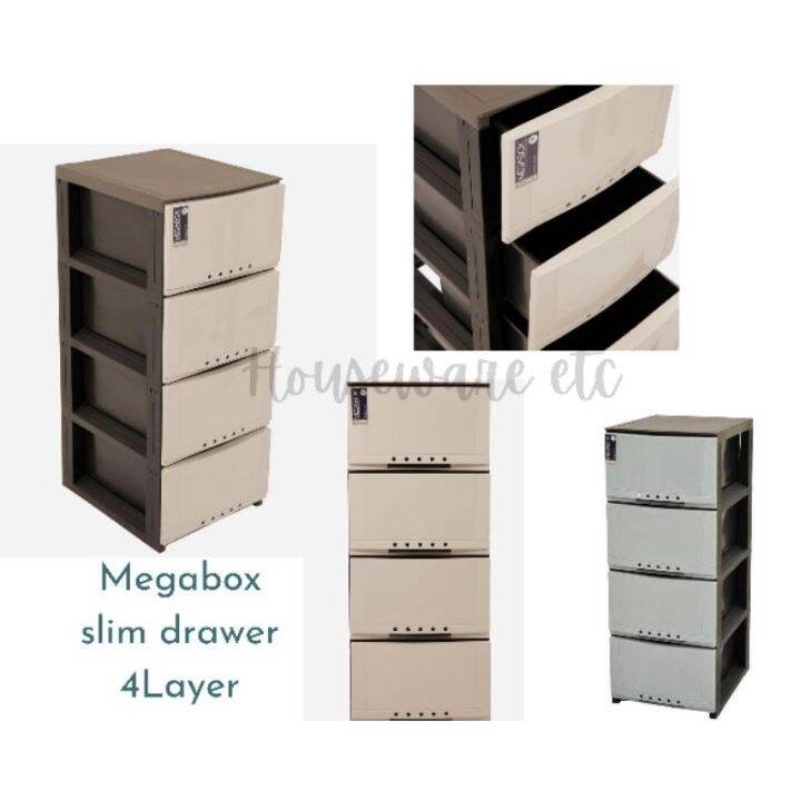 MEGABOX SLIM DRAWER 4 LAYER | Lazada PH