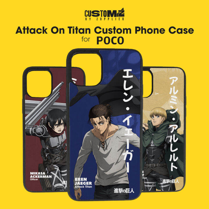Poco M4 M3 X4 X3 NFC Pro 4G 5G Attack On Titan Anime Inspired Design ...