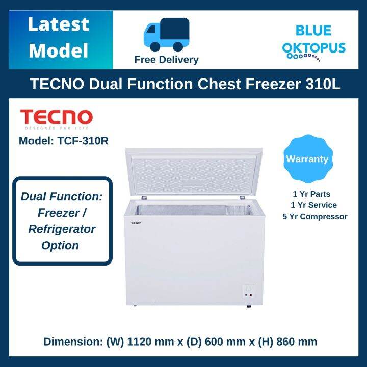 Tecno 310L Dual Function Chest Freezer (TCF-310R) - Free Delivery ...