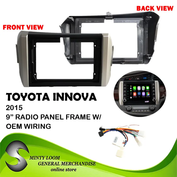 9 Inch Car Fascia for Toyota Innova 2015 Head Unit Fascia Radio Frame ...