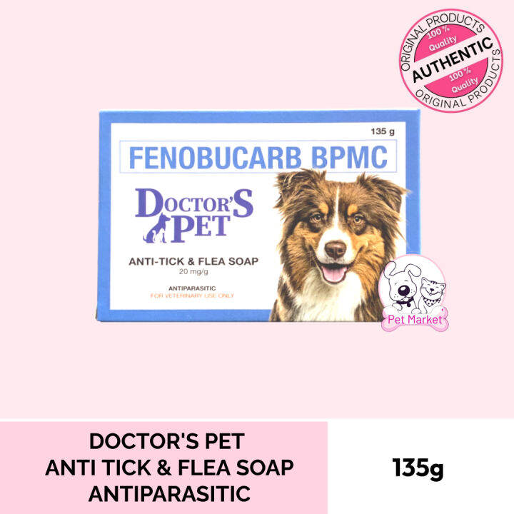 DOCTOR'S PET ANTI TICK AND FLEA SOAP ANTIPARASITIC FOR DOGS 135G ...