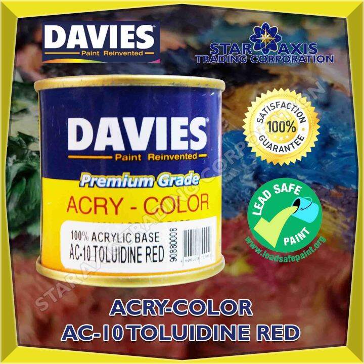 DAVIES PREMIUM GRADE ACRY-COLOR 100% ACRYLIC BASED WHITE BASED PAINT AC ...