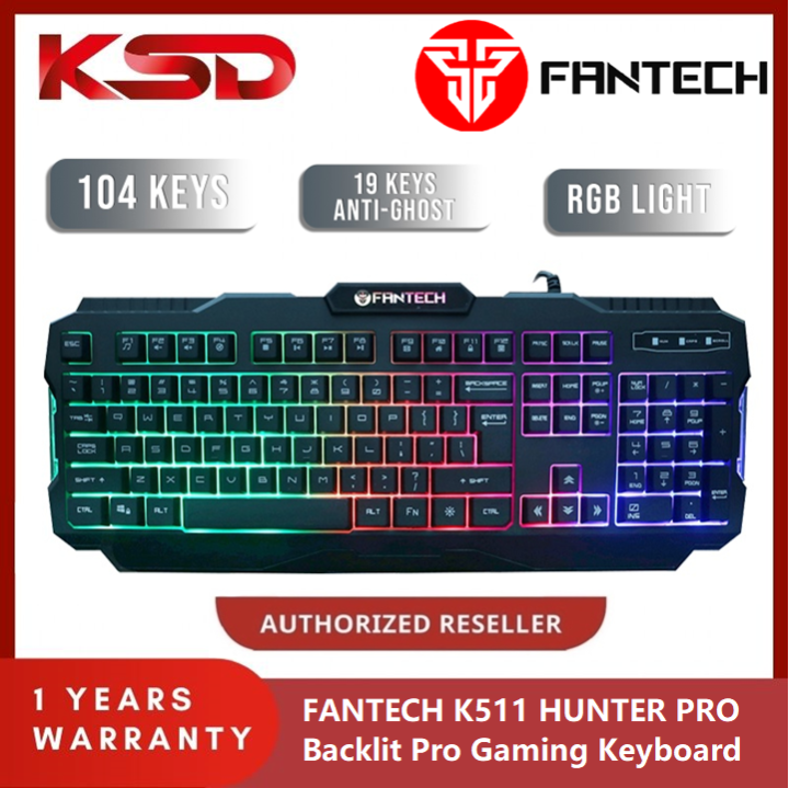 FANTECH K511 HUNTER PRO Backlit Pro Gaming Keyboard | Lazada