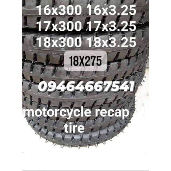 heavy duty motorcycle recap tire 18x300 size | Lazada PH