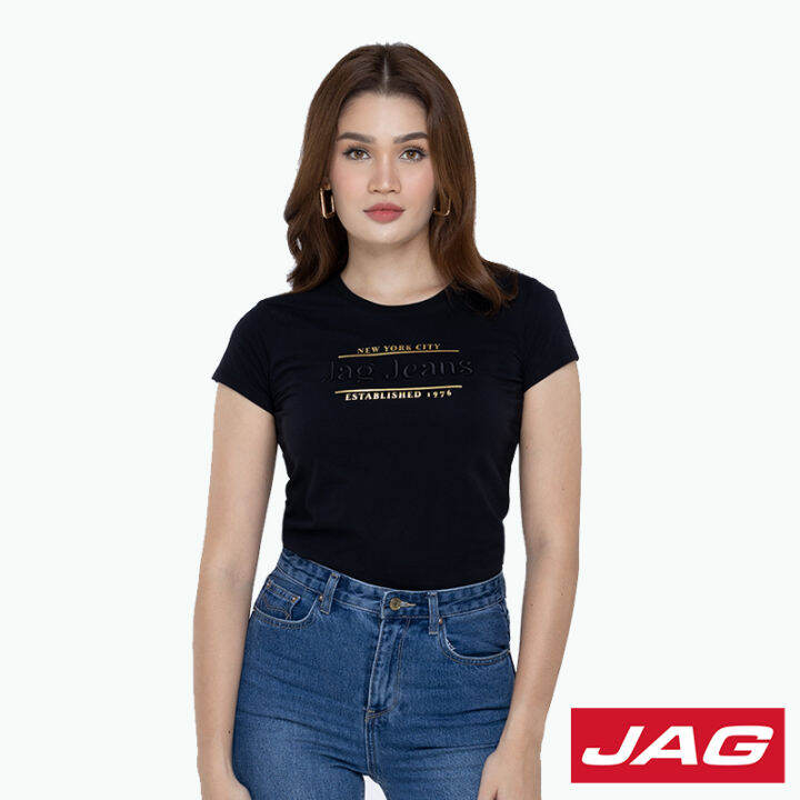 Jag Ladies Embro Logo Tee | Lazada PH