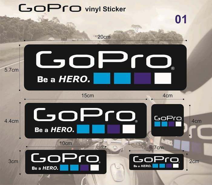 [New] Sticker/Stiker Gopro Set Untuk Helm/Motor Agv Kyt Ink Arai Cbr ...