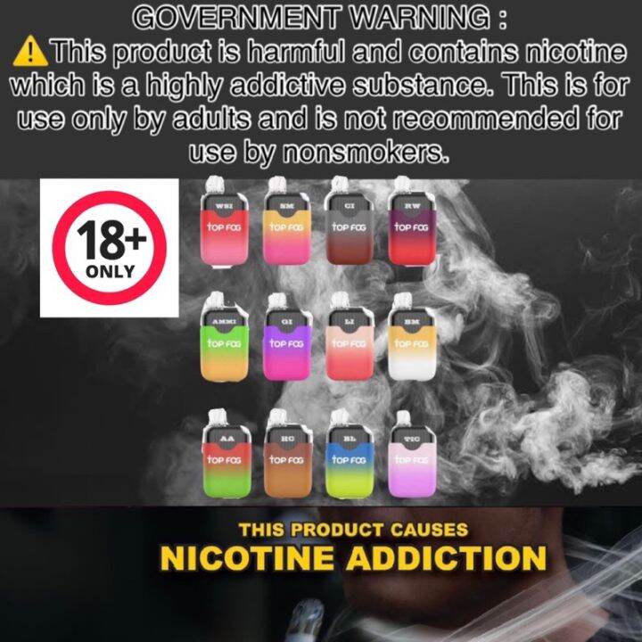 vape mod kit Top Fog Square 12000 Puffs with lanyard Disposable Vape ...