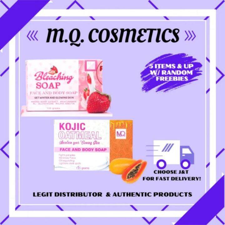 New and improved MQ BLEACHING SOAP with box / KOJIC OATMEAL SOAP with ...