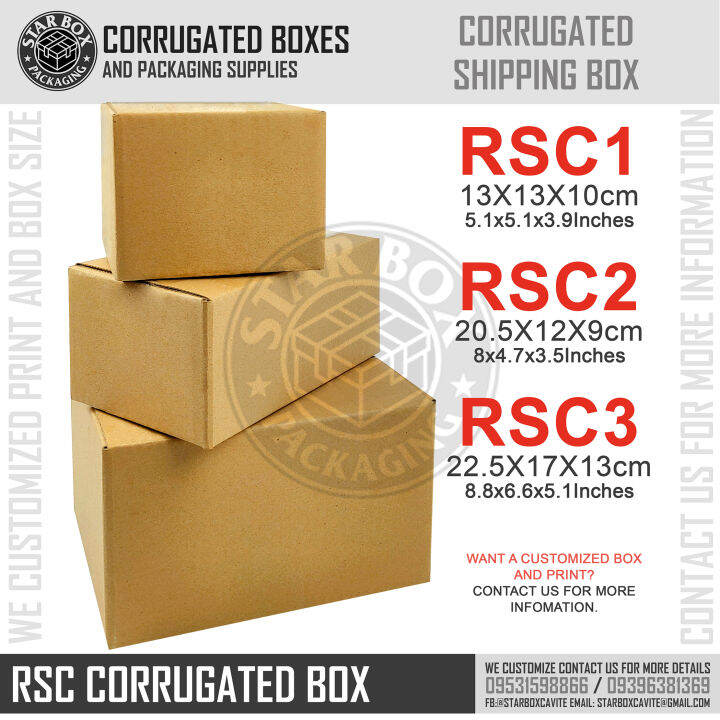 Starbox Brown Kraft Corrugated RSC Boxes Shipping Box Packaging Box ...