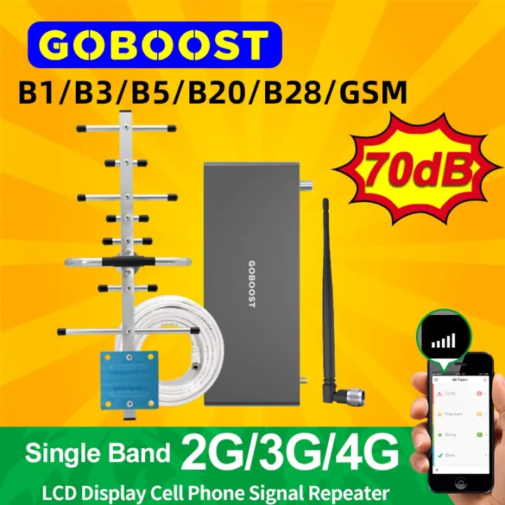 GOBOOST-Amplificador De Señal LTE 4G,ซ้ำมือถือสีแดง2G, 3G, GSM 700, 800, 850, 1800 Mhz | Lazada ...
