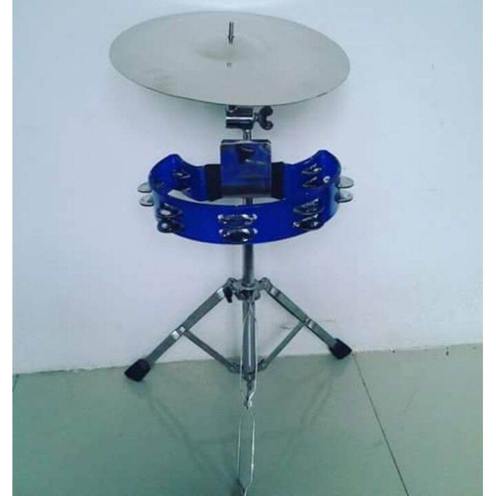 Alat musik Simbal 14"+stand + kecrek bonus stik senar | Lazada Indonesia