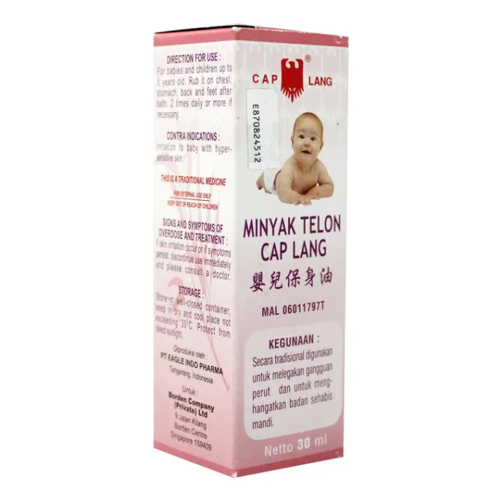 [CNK Medical Shop][Ready Stock] Eagle Brand Telon Oil 30ml Baby Oil ...