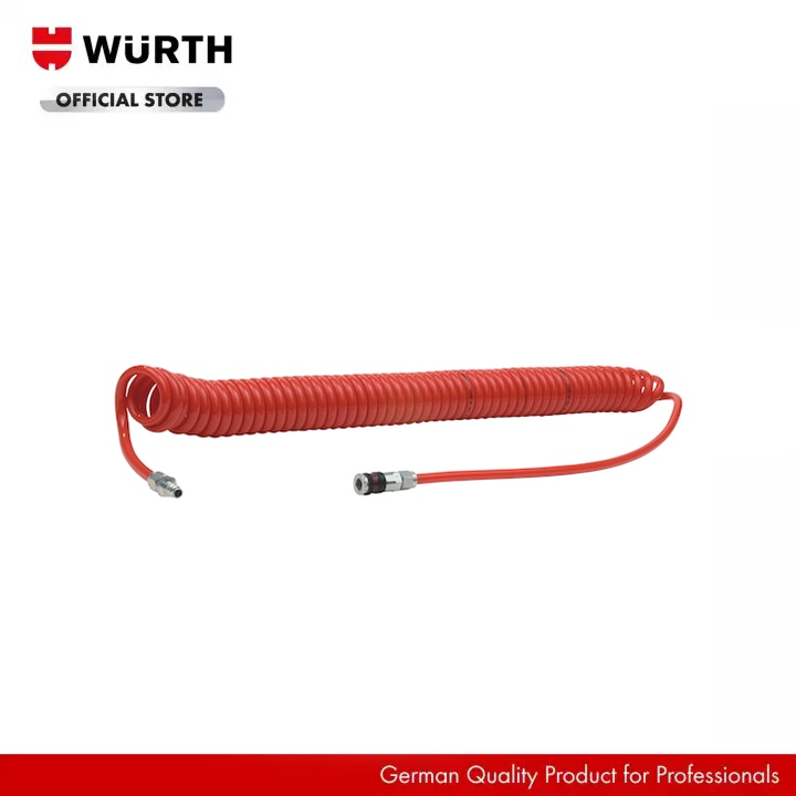 Wurth PU Coiled Compressed-Air Spiral Hose Sets 1500 Series | Lazada