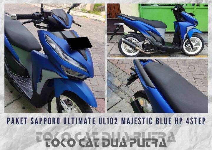 Paket Cat Sapporo Ultimate UL102 Majestic Blue HP 4 Step | Lazada Indonesia