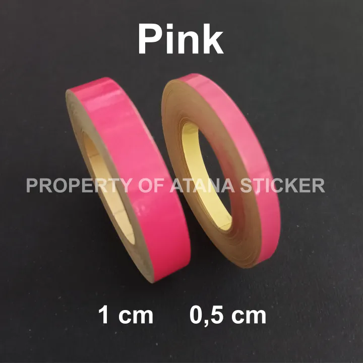 Stiker List Velg Body Sepeda Motor Matic Mobil Pink Merah Muda Lis ...