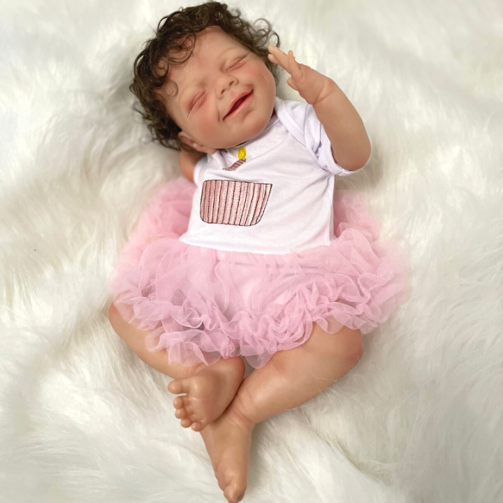 50 CM 3D-Paint Skin April Reborn Boy Baby Doll Toy For Girl Like Real ...