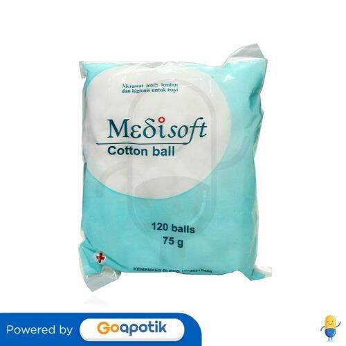 Medisoft Kapas Bola 75 Gram Pack 120 Pcs | Lazada Indonesia