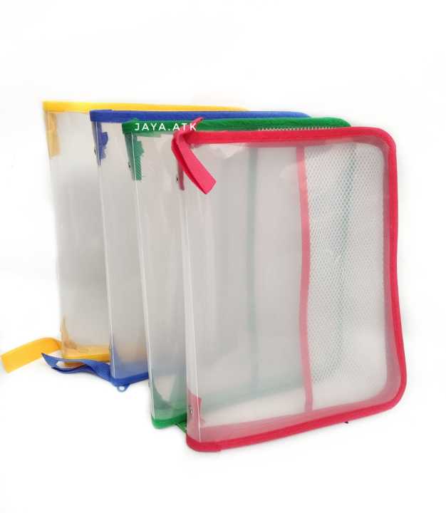 Map Zipper Bag Resleting Folio F4 Tenteng Map Dokumen Sekolah Seminar