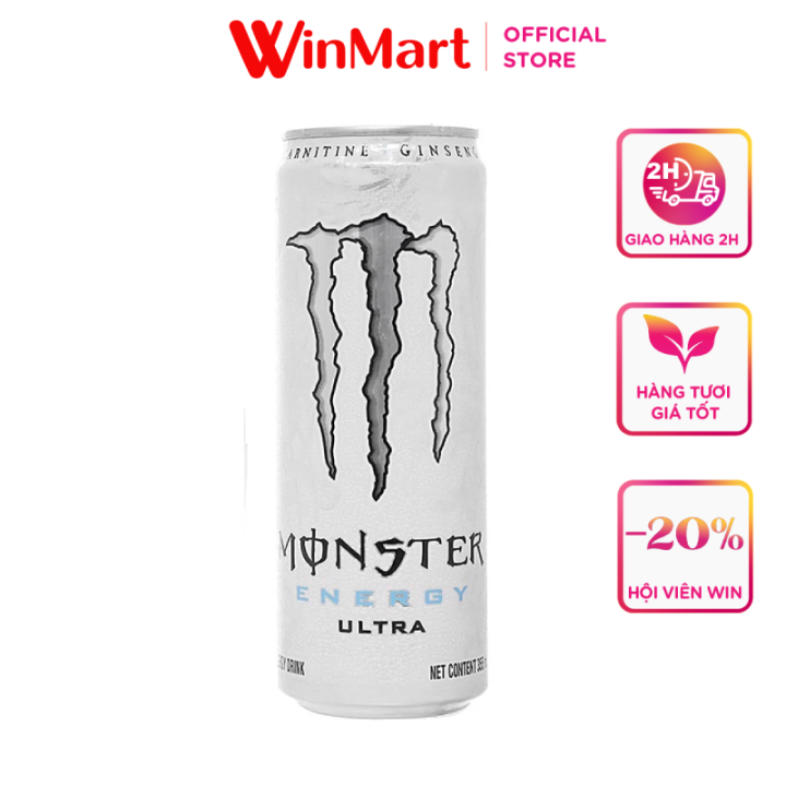 [Siêu thị WinMart] - Nước tăng lực Monster utlral lon 355ml | Lazada.vn