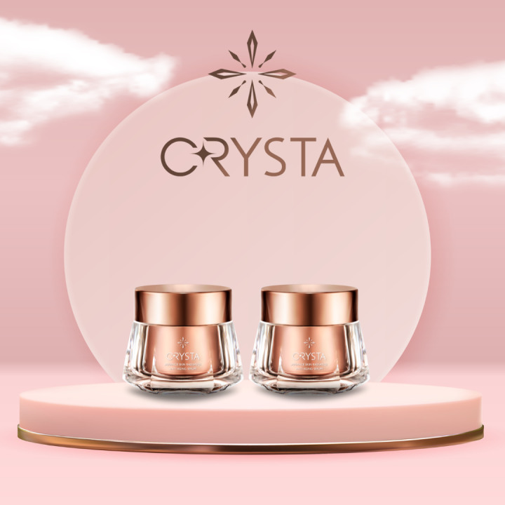 Crysta Elegance Set - คริสต้า เซรั่ม หน้าใส ฉ่ำโกลว์ (Serum 2 กระปุก ...