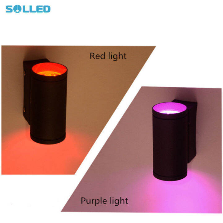 SOLLED LED 6W 85-265V สไตล์โมเดิร์น2ปลายโคมไฟตกแต่งผนัง | Lazada.co.th